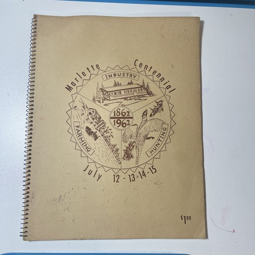 Rare - Marlette Michigan Centennial Book - Sanilac County | eBay