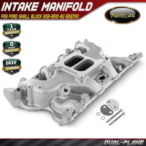Intake Manifold for 302 351C 2V Ford Small Block Cleveland Dual Plane ...