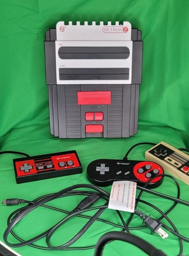 Hyperkin RetroN 2 NES/SNES Console W/ games Dragon Warrior Nintendo ...