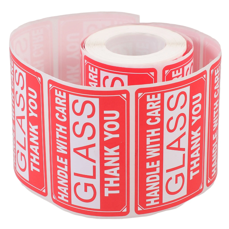 Shipping Boxes Warning Labels Caution Fragile Stickers Removable Self ...