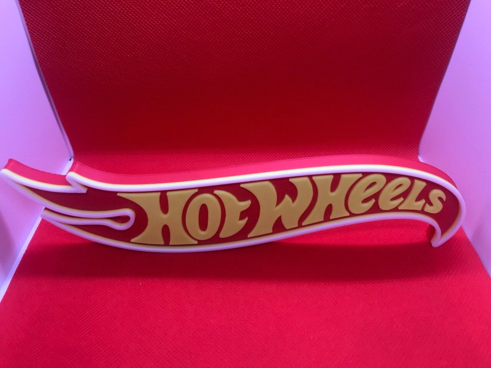Decorative HOT WHEELS self-standing logo display piece (LARGEST on ebay ...