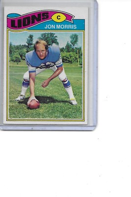 1977 Topps Jon Morris Detroit Lions Football Card #193 | eBay