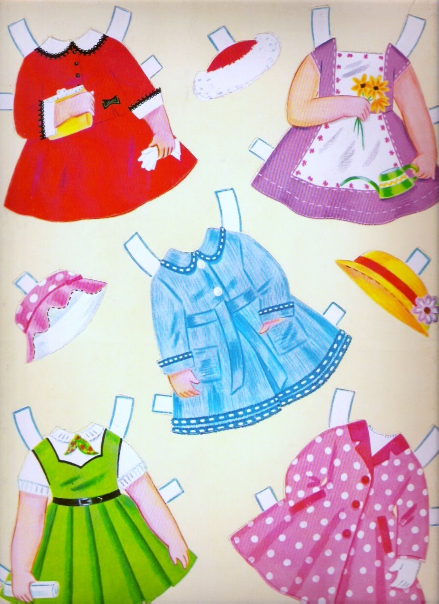 VINTAGE UNCUT 1963 ALIVE-LIKE PAPER DOLLS~#1 TOP REPRODUCTION SELLER ...