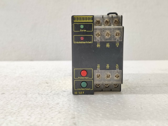 BENDER UG140P EARTH FAULT RELAY B916382 24VDC for sale online | eBay
