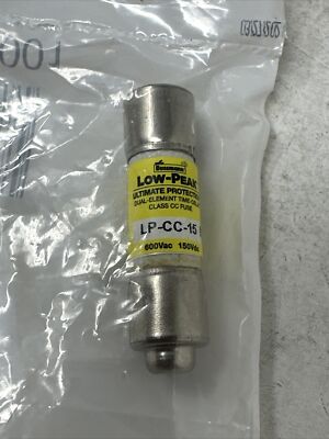 COOPER BUSSMANN LP-CC-15 FUSE, 15A, 600V, TIME DELAY | eBay