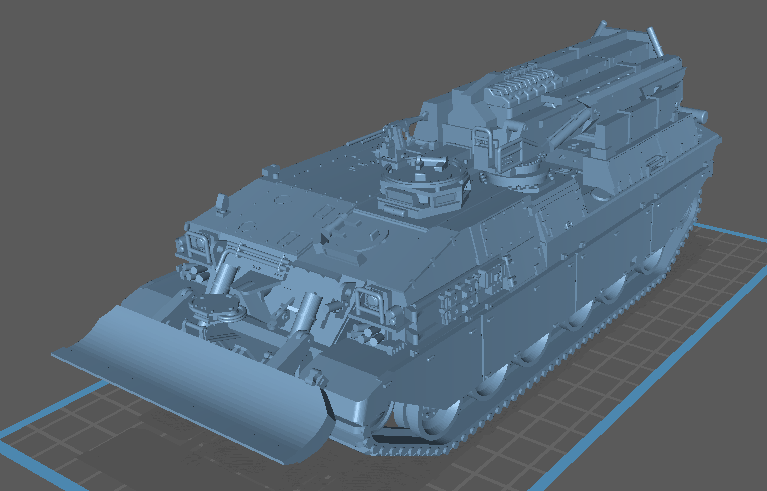 British Army CRARRV REME 3D Printed resin model various scales GREY ...