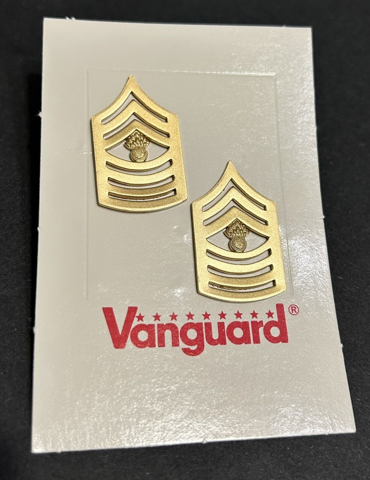 USMC MASTER GUNNERY SERGEANT GOLD RANK INSIGNIA CHEVRON (2) MARINES | eBay