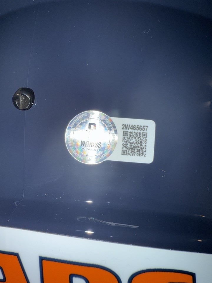 Chicago Bears Mike Singletary HOF 98 Full Size Helmet NFL Licensed | eBay