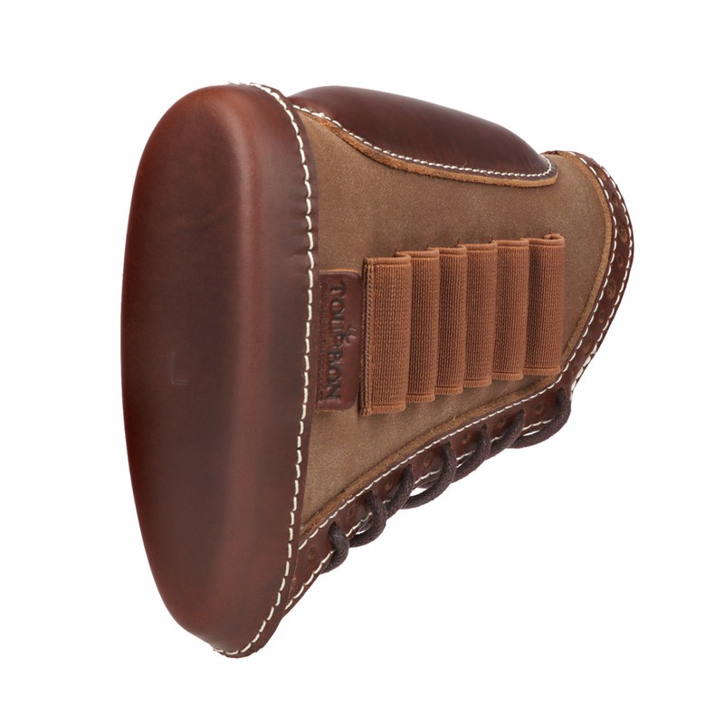TOURBON Canvas Leather Cheek Rest Rifle Shells Holder Shooting Gun ...