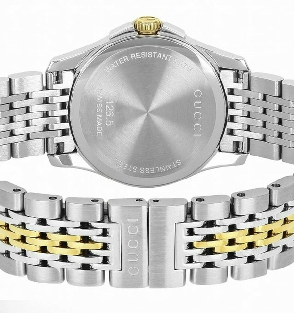 Gucci G-Timeless YA126513 Diamond 27 mm Silver Sapphire Crystal Case ...