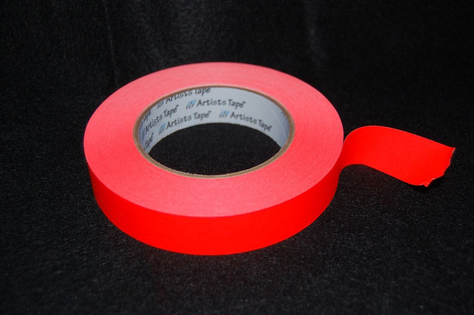 1 Inch UV Blacklight Reactive Bright Neon Console Artist Tape 1 Roll x ...