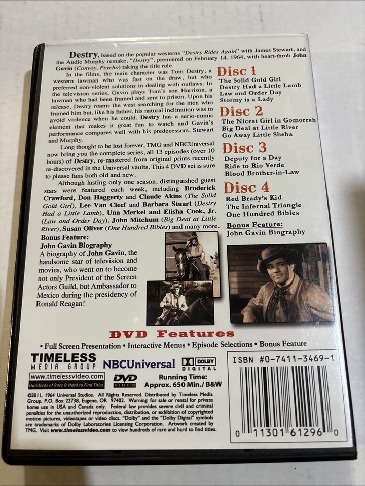 Destry: the Complete Series (DVD, 1964) 11301612960 | eBay