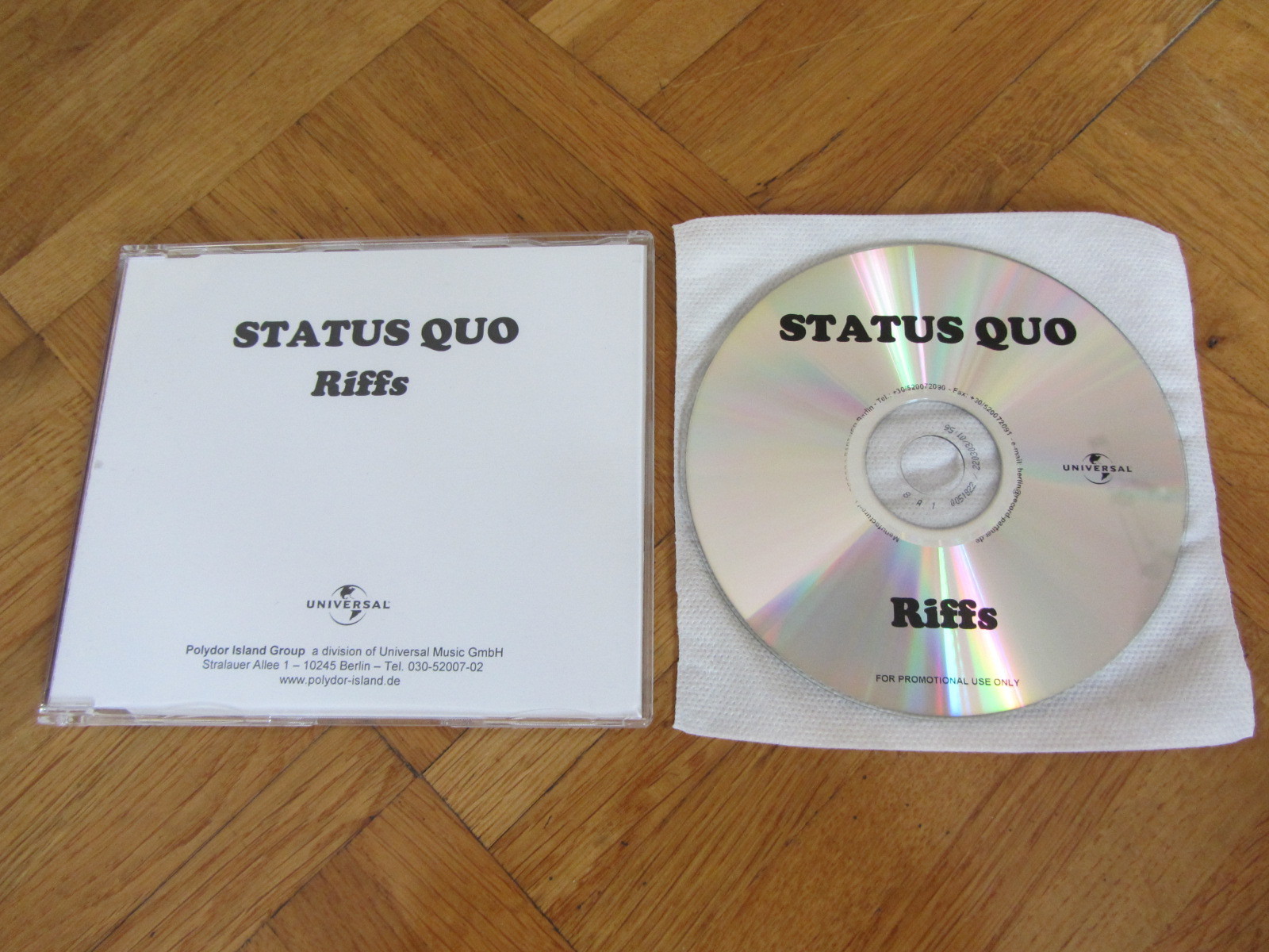 STATUS QUO Riffs VERY RARE genuine original GERMANY collectors CD ...