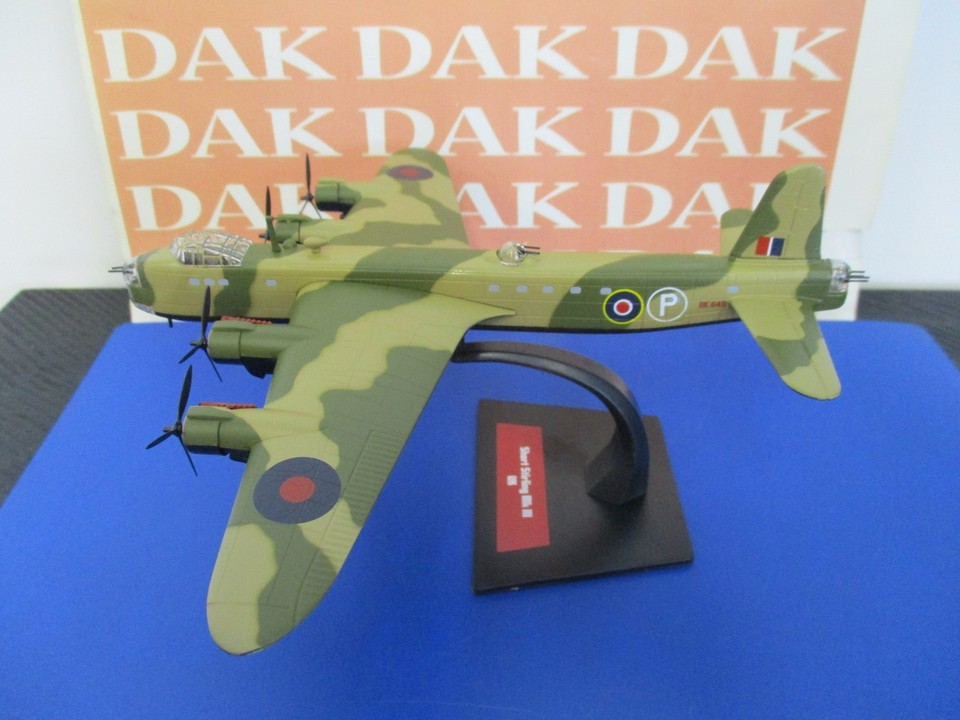 Die cast 1/144 Modellino Aereo Aircraft Short Stirling MKIII BK 649 RAF ...
