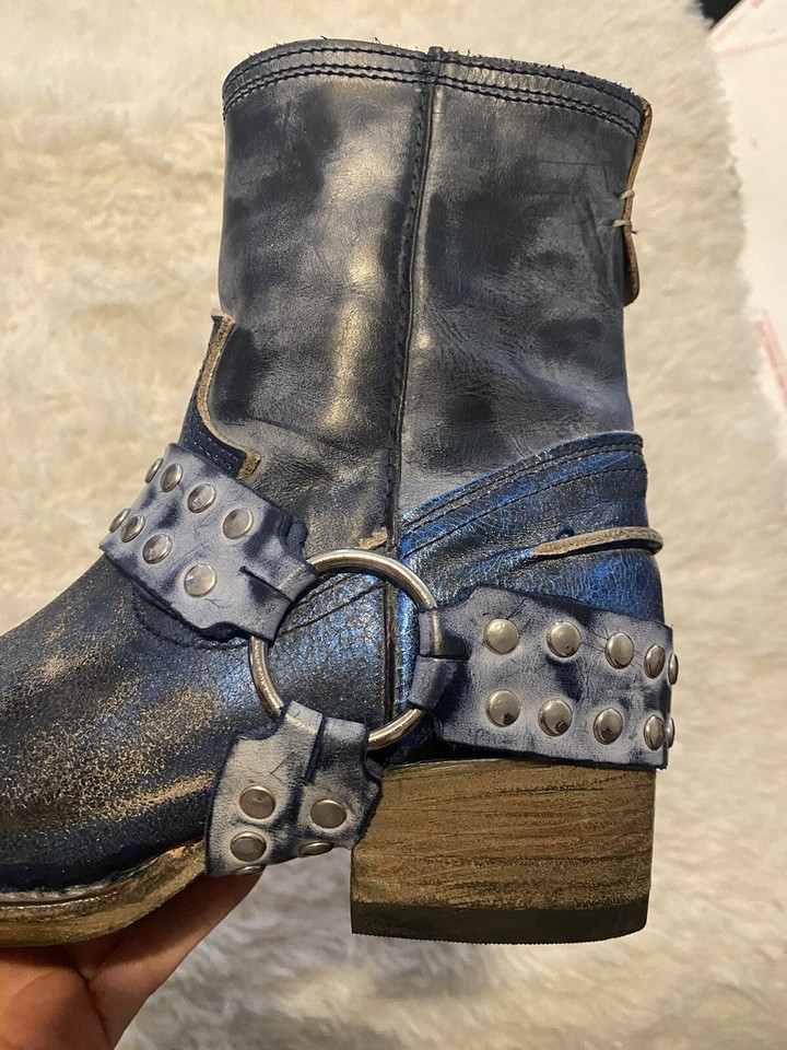 Women’s Freebird Blue Boots US5 | eBay