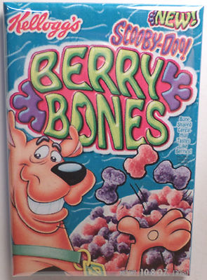 Scooby Doo Berry Bones Vintage Cereal Box 2"x3" Fridge or Locker MAGNET 80's | eBay
