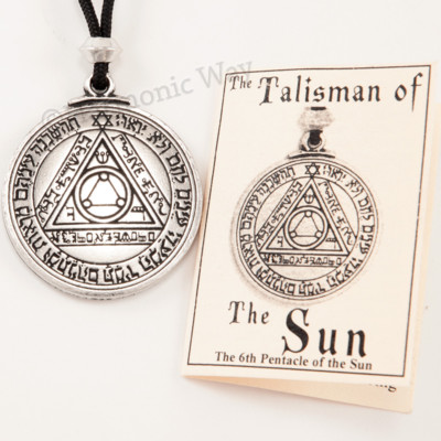 TALISMAN of SUN Magic Pentacle Solomon Seal HEALTH WEALTH Pendant ...