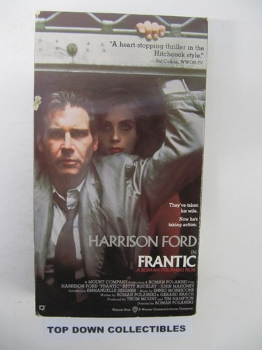 Frantic, Harrison Ford, Betty Buckley VHS Movie | eBay