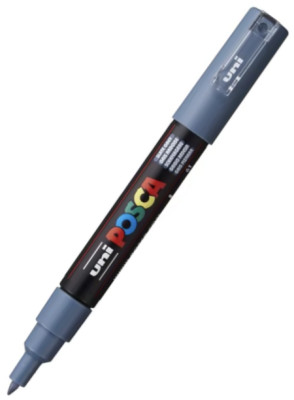 POSCA PC 1M Paint Marker Slate Grey | eBay