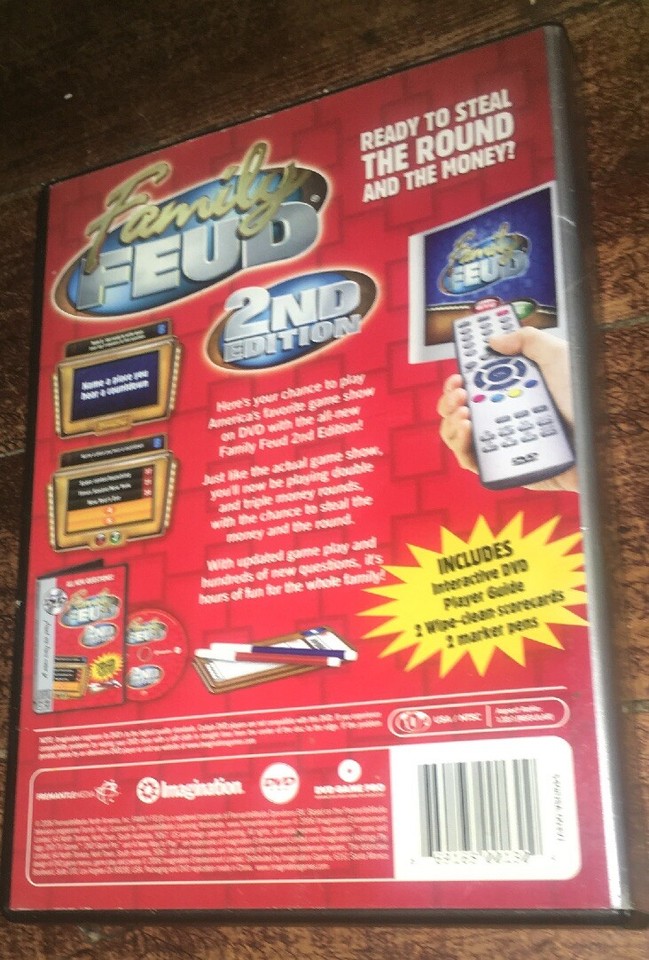 Family Feud 2nd Edition Interactive DVD Board Game Show 2006 Imagine ...