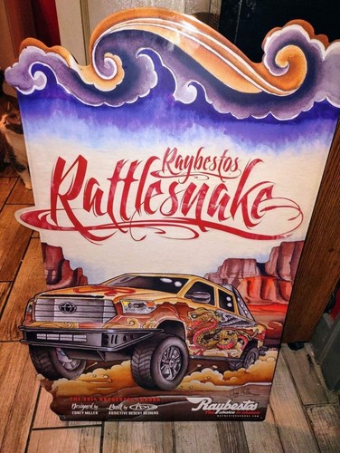 Raybestos Brakes Rattlesnake Embossed Auto Sign Toyota Truck Metal | eBay