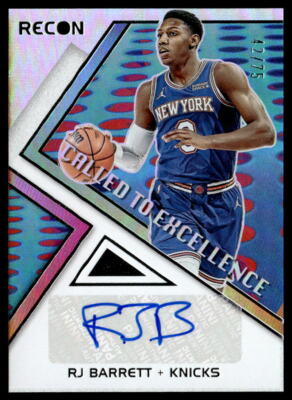 2021 Panini Recon RJ Barrett Autograph /75 New York Knicks | eBay