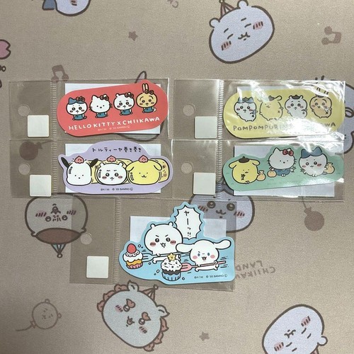 Chikawa Sanrio Characters 5-Piece Set Of Stickers | eBay