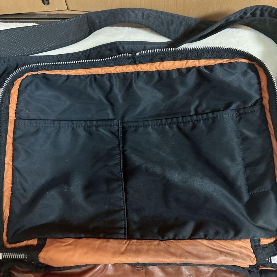 PORTER Yoshida Tanker 2Layer Shoulder CrossbodyBag Black Made in Japan ...