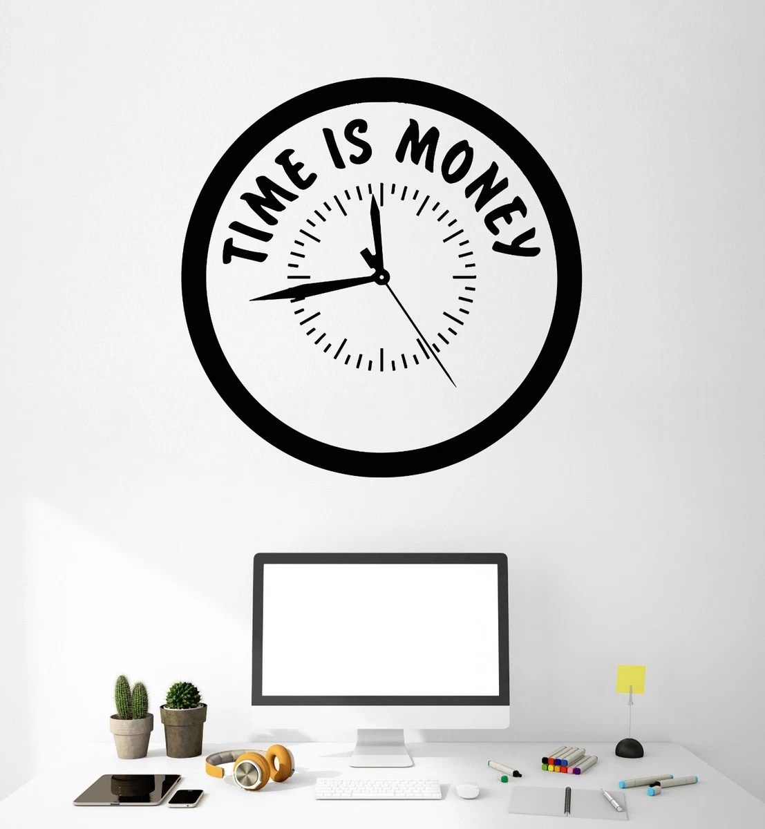 Vinyl Wall Decal Clock
