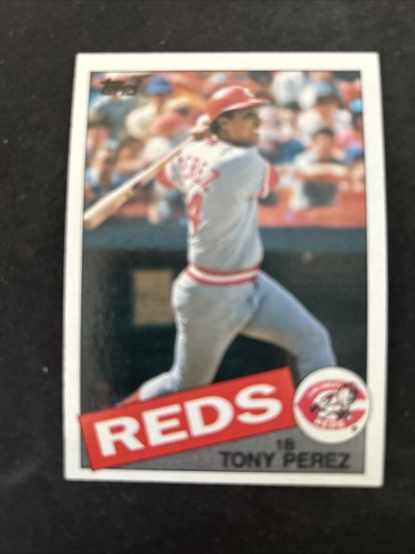 1985 Topps Baseball Card #675 Tony Perez Cincinnati Reds HOF NmMt Free ...
