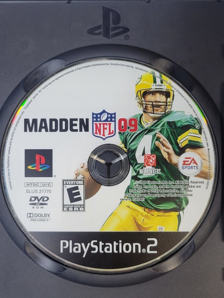 Madden NFL 09 PS2 PlayStation 2 Brett Favre cover | eBay