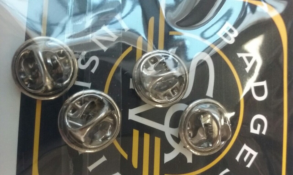 SMITH & WARREN CROSS BUGLES SILVER INSIGNIA PAIR FIRE DEPT. PINS | eBay