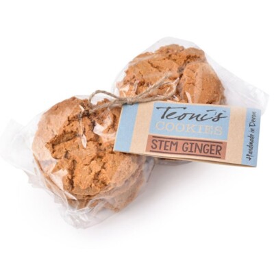 Teoni's Cookies - Stem Ginger Oat Crunch Cookies 300g - Pack of 24 ...