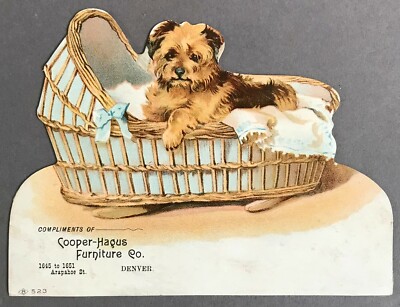 [Denver] Die-Cut Chromo Trade Card for Cooper-Hagus Furniture Co. Circa ...