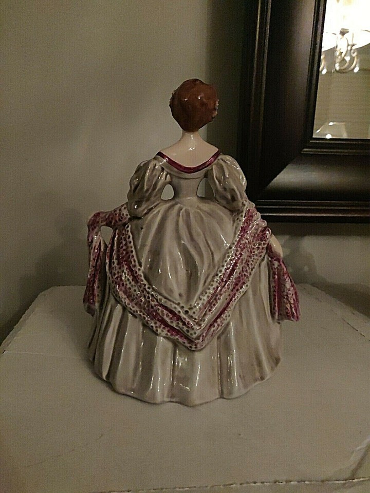 Florence Ceramics ADELINE Pasadena California Grey Violet Large 9" LADY ...