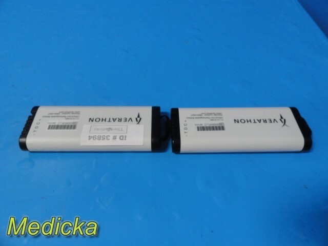 2X Verathon 0800-0527 BladderScan Prime Li-Ion Rechargeable Battery ...