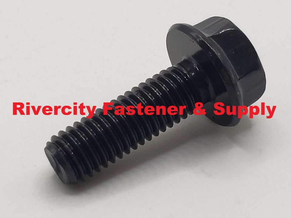 M8-1.25x25 Hex Flange Bolts 8mm x 25mm Screws M8x1.25 x 25 Flare Screws ...