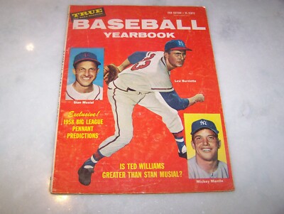 Vintage Baseball Yearbook 1958 Edition Mantle Magazine | eBay