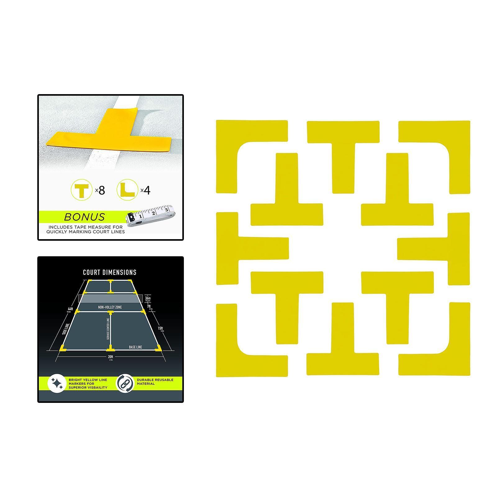 Pickleball Court Marker, Throw Down Markers, Tennis court Markers for ...