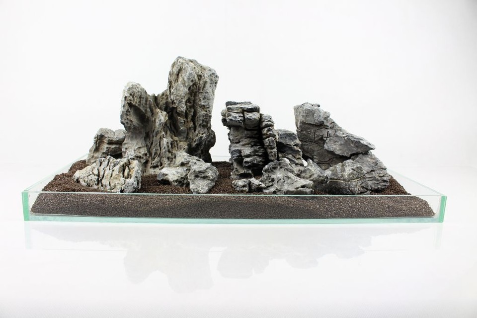 Aquarium Stone Seiryu Rock Natural Fish Tank Aquascape Decoration GREY ...