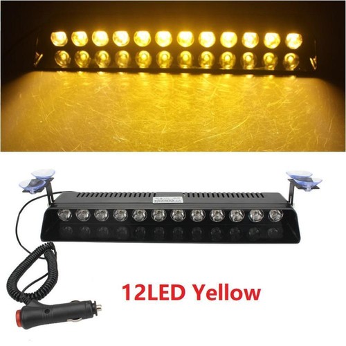 12 LED Car Truck Emergency Flasher Dash Strobe Warning Light 12V ...