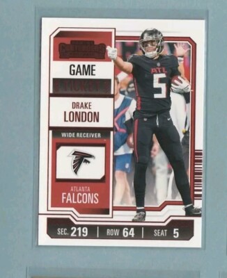 2023 Panini Contenders #5 Drake London - Falcons - Red Foil | eBay