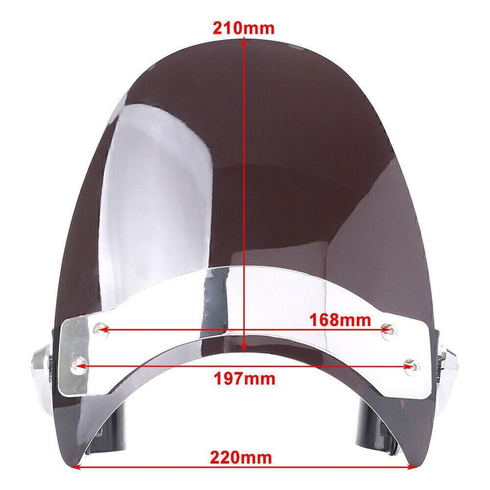 Smoke Front Windshield Windscreen Fit Harley Softail Breakout 2013-2017 ...