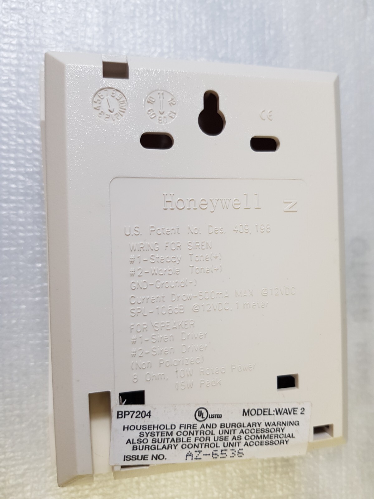 HONEYWELL ADEMCO WAVE2 TWO-TONE SIREN - NEW OPEN BOX | eBay