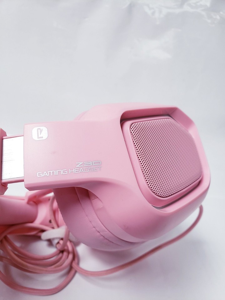 ZIUMIER Z30 Pink Gaming Headset Wired Over-Ear Headphone w/ Noise ...