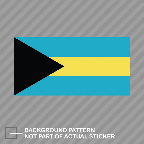 Bahamian Flag Sticker Decal Vinyl Bahamas BHS BS | eBay