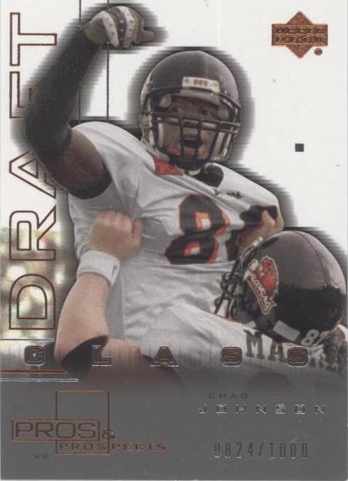 2001 Upper Deck Pros & Prospects - Draft Class Chad Johnson #129 /1000 ...