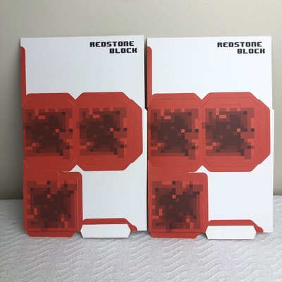 Minecraft Redstone Block Papercraft