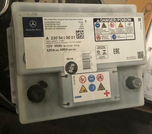 2024-2025 Mercedes-Benz Front Starter Battery A2305410001 12V 35Ah 520W ...