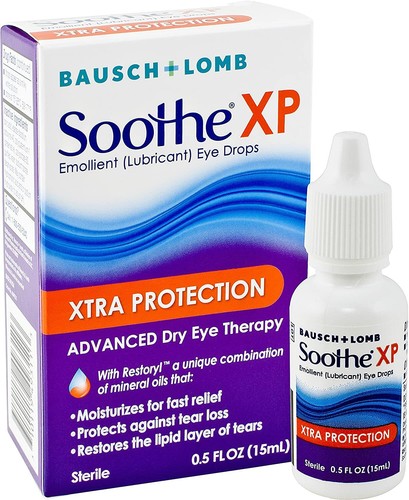 Bausch + Lomb Soothe XP Lubricant Eye Drops, XTRA Protection, 0.5 Ounce ...